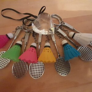 Badminton Racket Personalised Keyring/ Keychain Silver Gift - Etsy