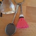 Badminton Racket Personalised Keyring/ Keychain Silver Gift - Etsy