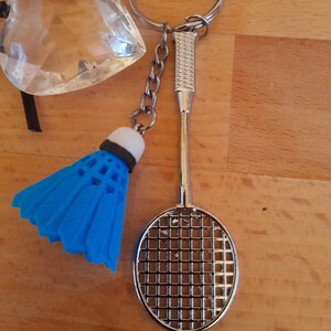 Badminton Racket Personalised Keyring/ Keychain Silver Gift - Etsy