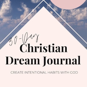 Digital Download: 30 Day Christian Dream Journal Challenge - Etsy