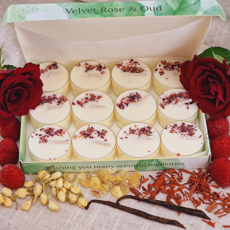Tea Lights Rose - Etsy UK