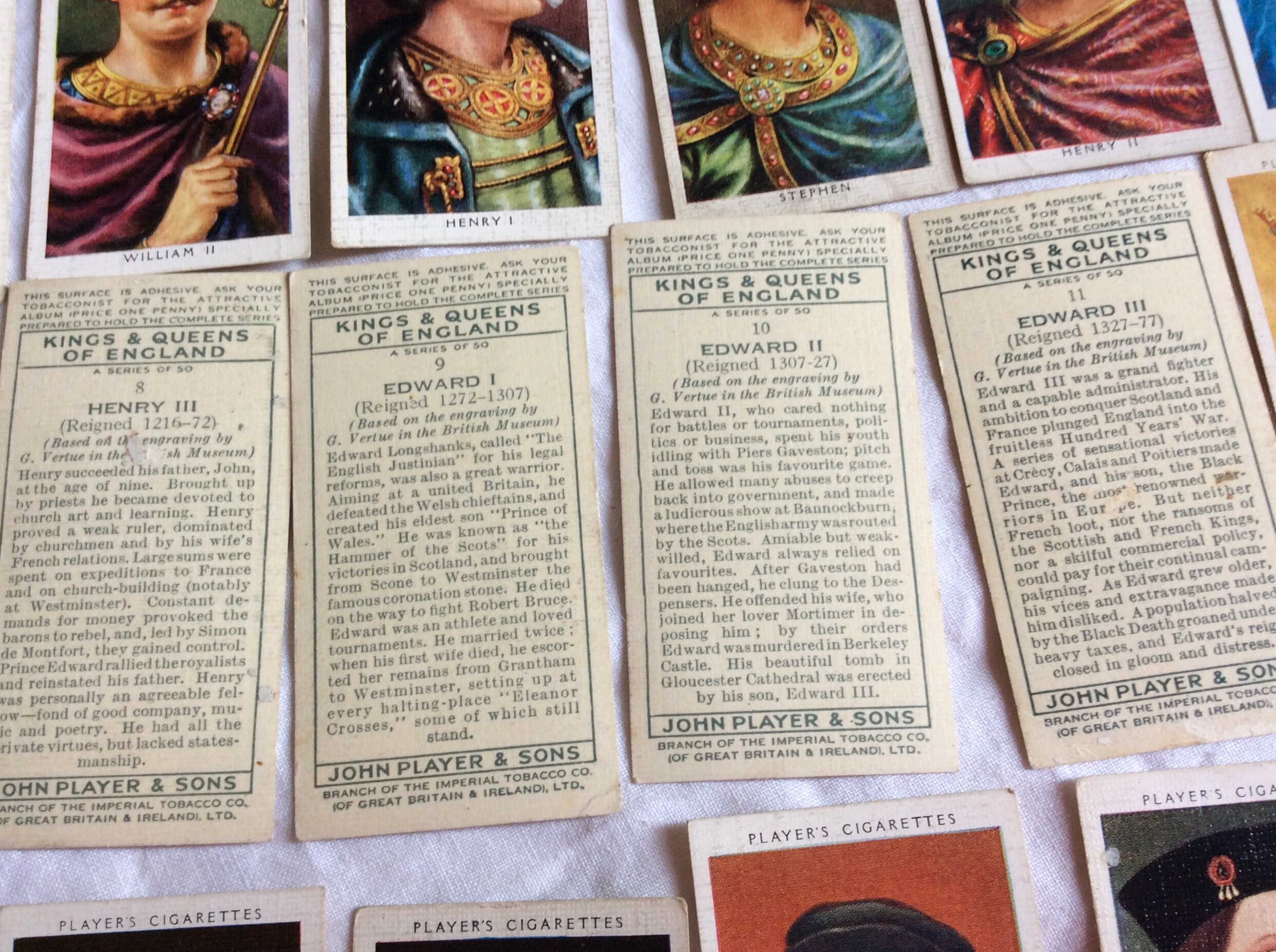 Set of 18 Vintage Kings and Queens of England Cards John - Etsy