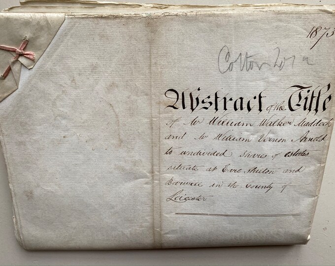 NEW STOCK Stunning Antique Extra Large English 1873 Parchment Legal ...