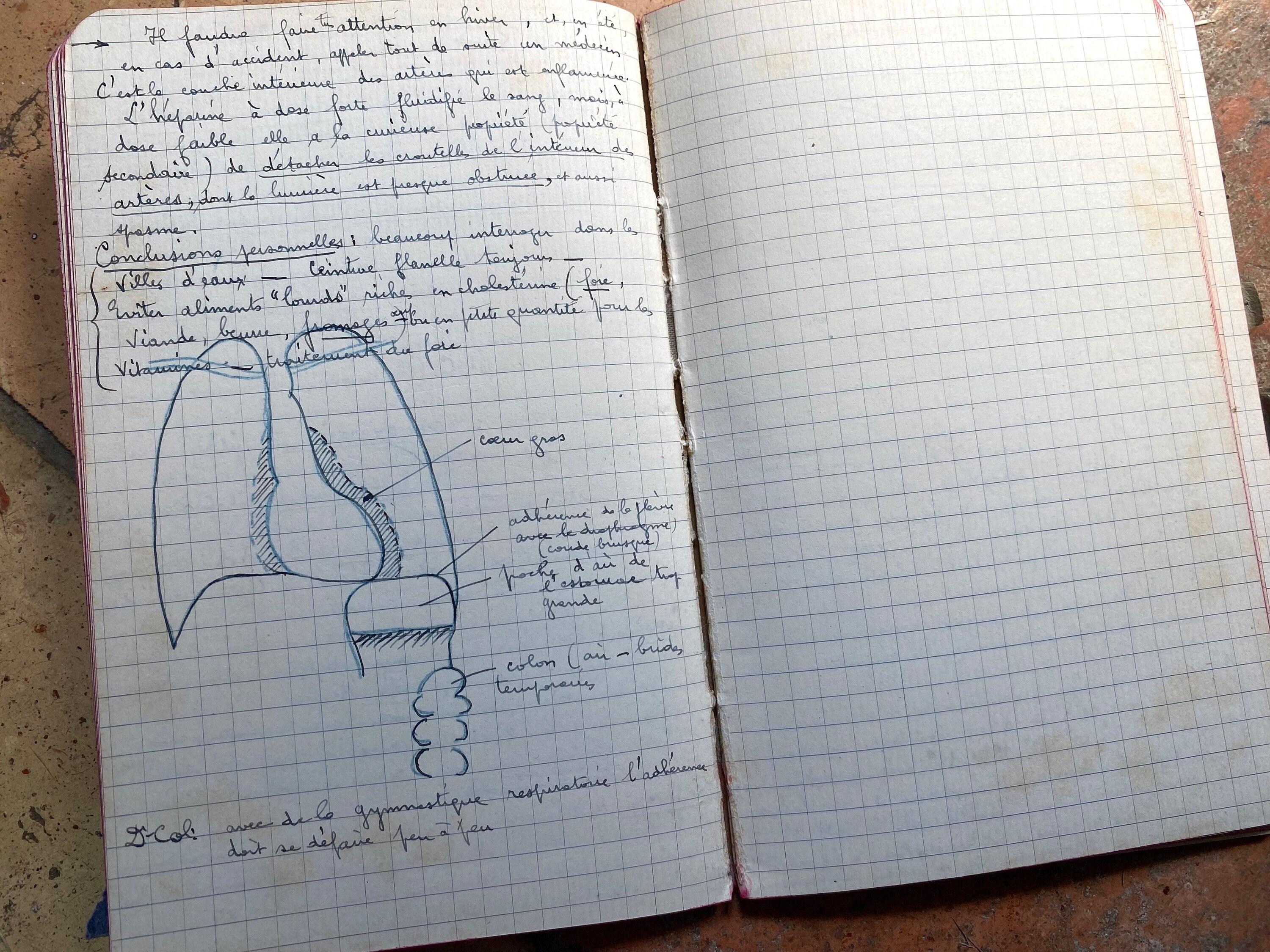 NEW STOCK Fabulous 1950’s Small French Handwritten School Notebook ...