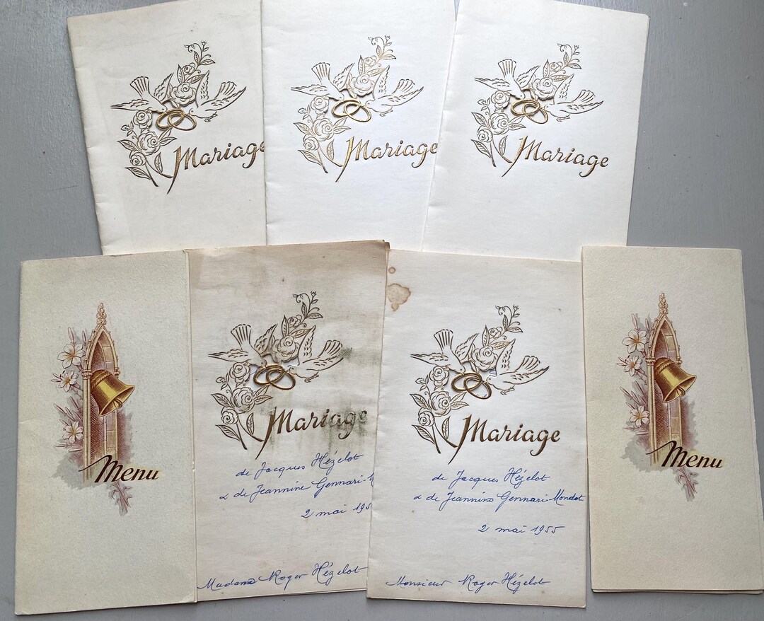 NEW STOCK Large Collection of Original 1950s Vintage French Wedding ...