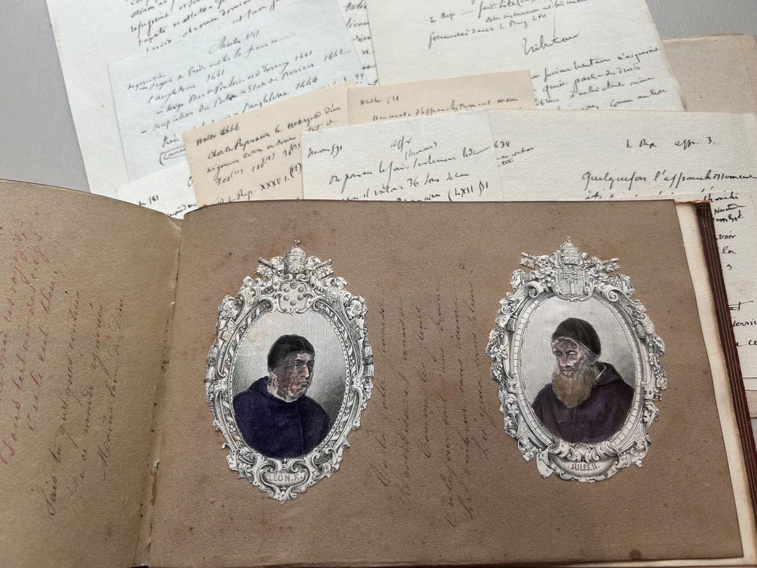 NEW STOCK Fabulous Small Antique Unique 1860’s French Poem Handwritten ...