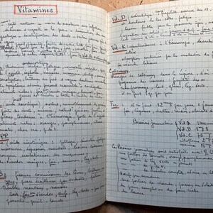 NEW STOCK Fabulous 1950’s Small French Handwritten School Notebook ...