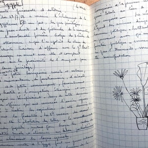 NEW STOCK Fabulous 1950’s Small French Handwritten School Notebook ...