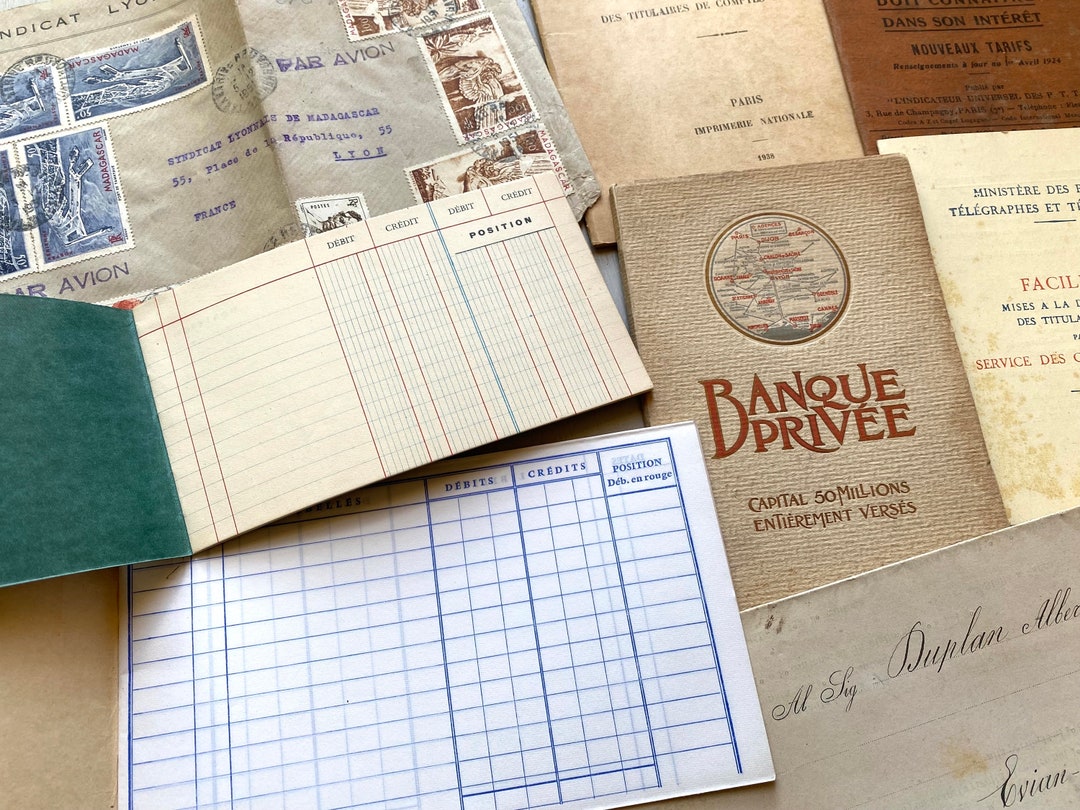 NEW STOCK Unusual Collection of 1900s Vintage Bank French Booklets ...