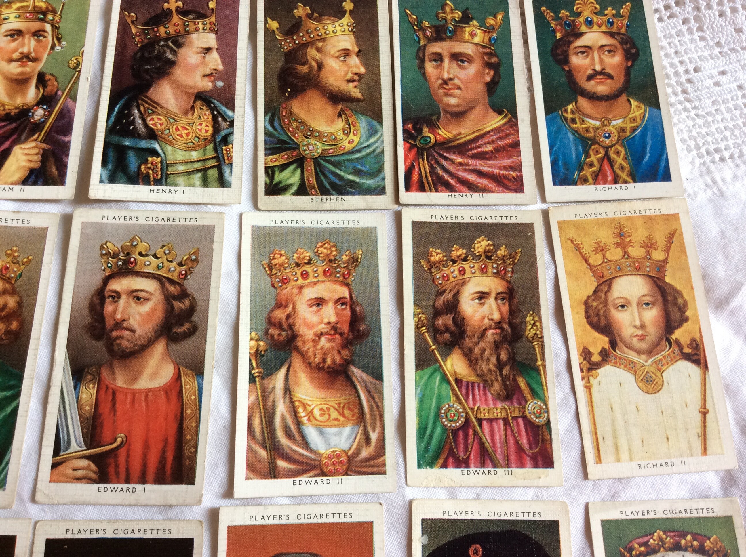Set of 18 Vintage Kings and Queens of England Cards John - Etsy