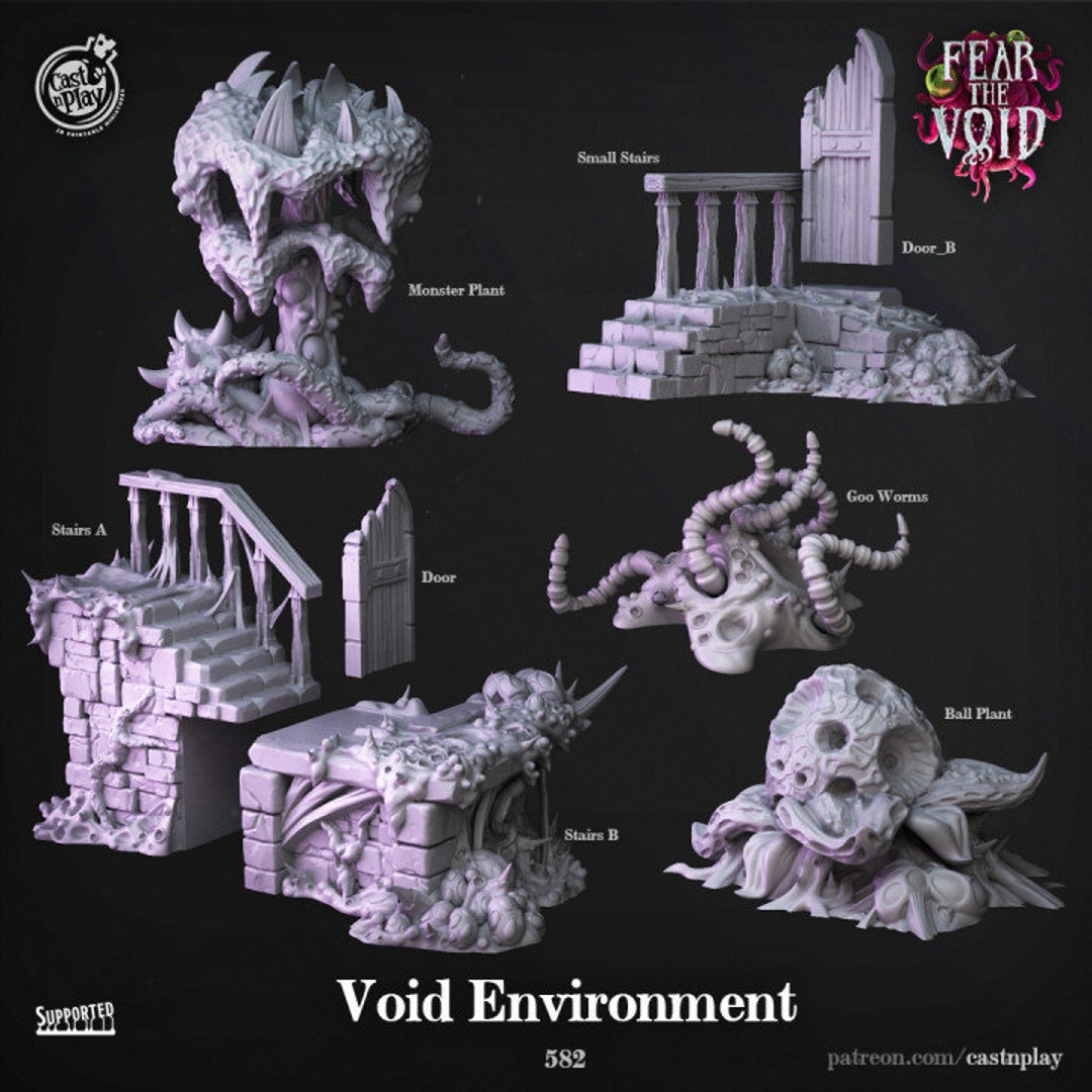 Void Environment • Fear the Void • Cast 'n Play • 3D Printed 32mm ...