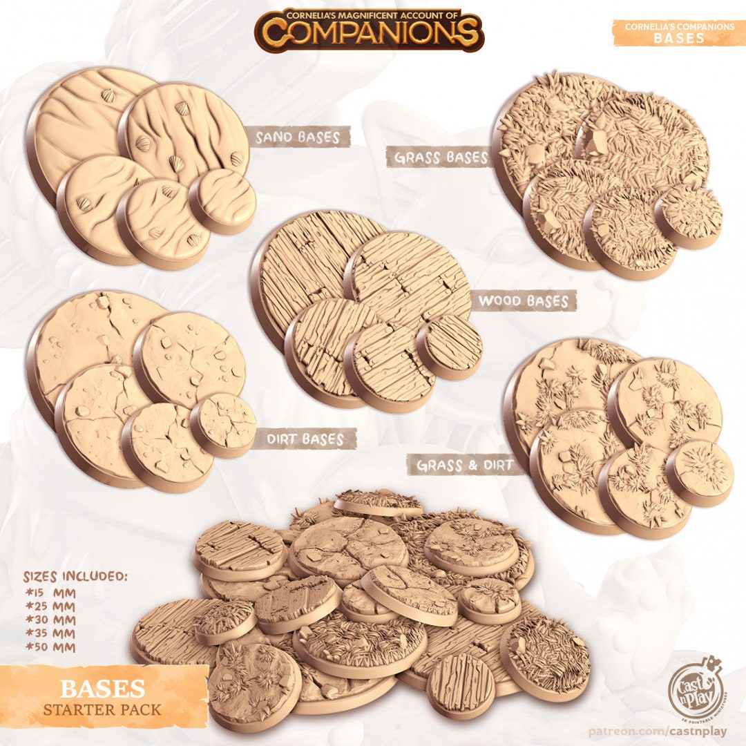 Companion's Bases - the Starter Pack • 00 - Resin • Cornelia's ...