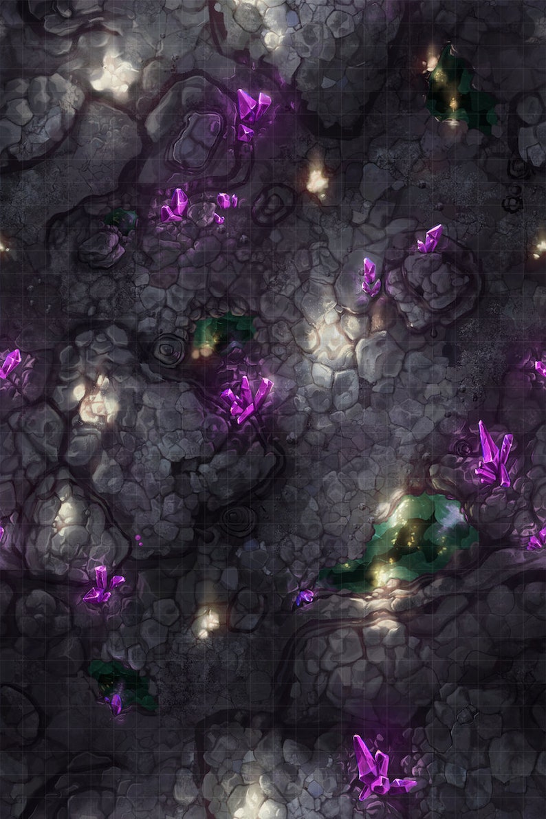 Cave Battlemat / Adventure Grid • Battle Maps • Cast 'n Play • Tabletop ...