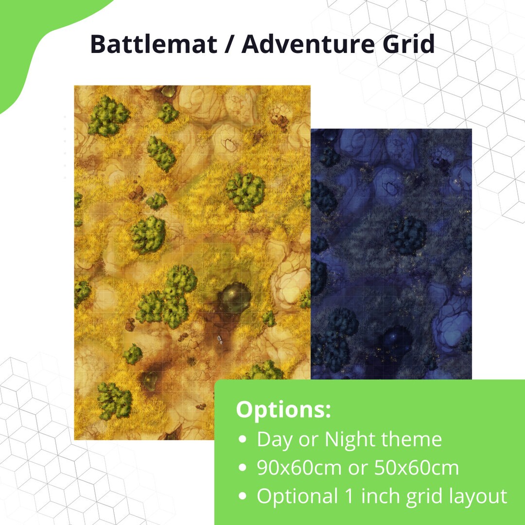 Savanna Battlemat / Adventure Grid • Battle Maps • Cast 'n Play ...