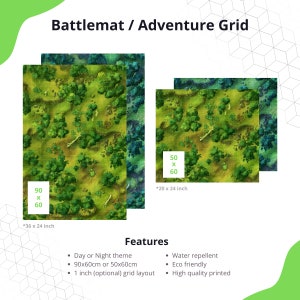 Jungle Battlemat / Adventure Grid • Battle Maps • Cast 'n Play ...