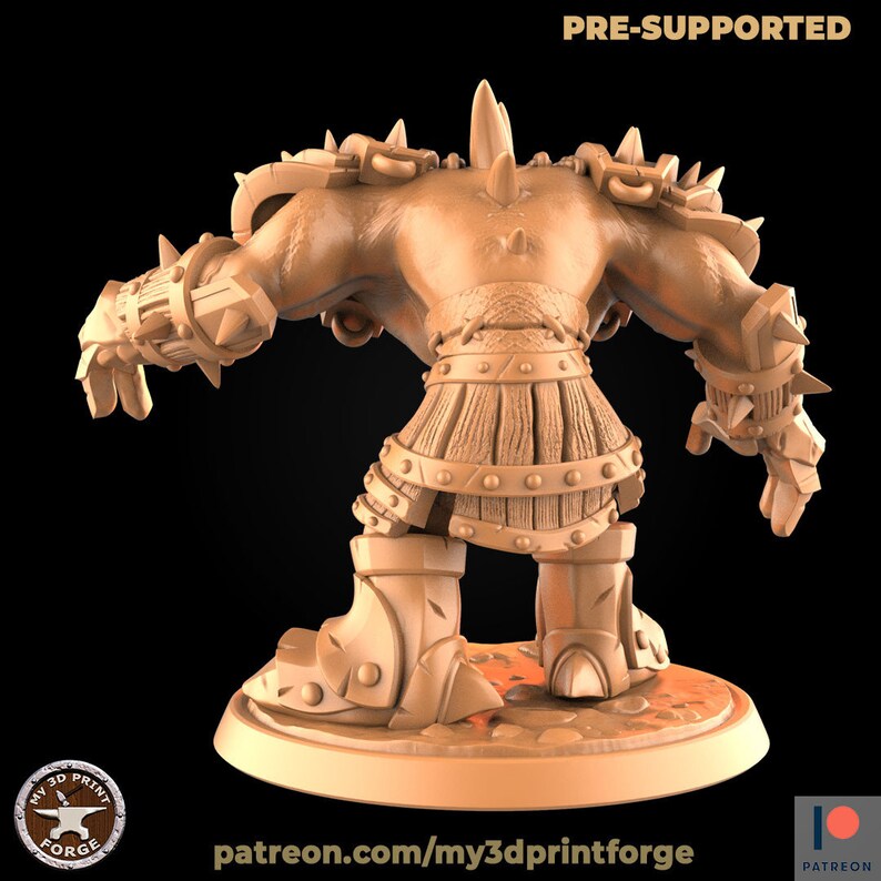 Dire Orc Gurtogg 50mm Base Orcs My 3D Print Forge 3D - Etsy