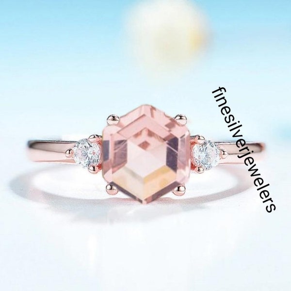 Pink Morganite Ring - Etsy