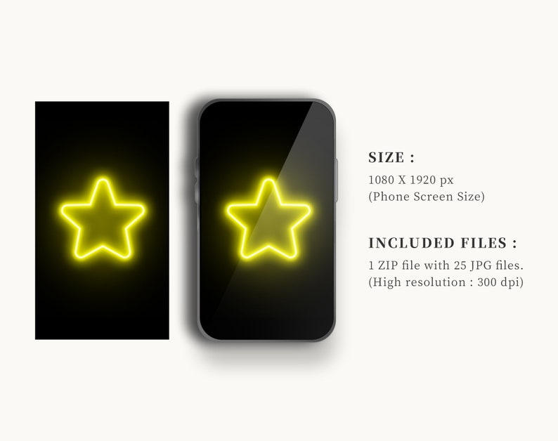 25 Neon Star Instagram Highlight Covers | Instagram Story | Story ...