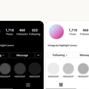 30 Instagram Highlight Covers | Black & Gray Color | Instagram Story ...