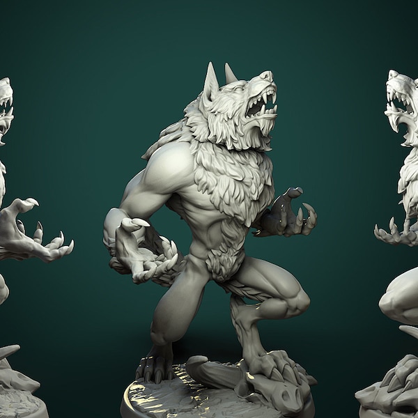 Werewolf Miniature - Etsy