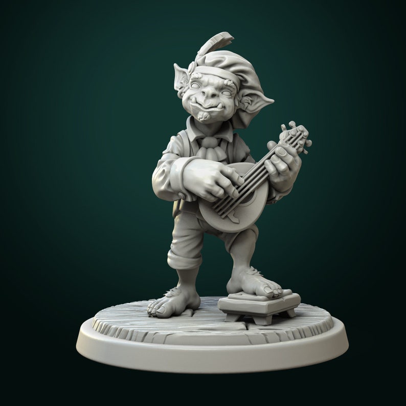Goblin Bard/ Fantasy Miniature / DND / Tabletop / Pathfinder/ - Etsy