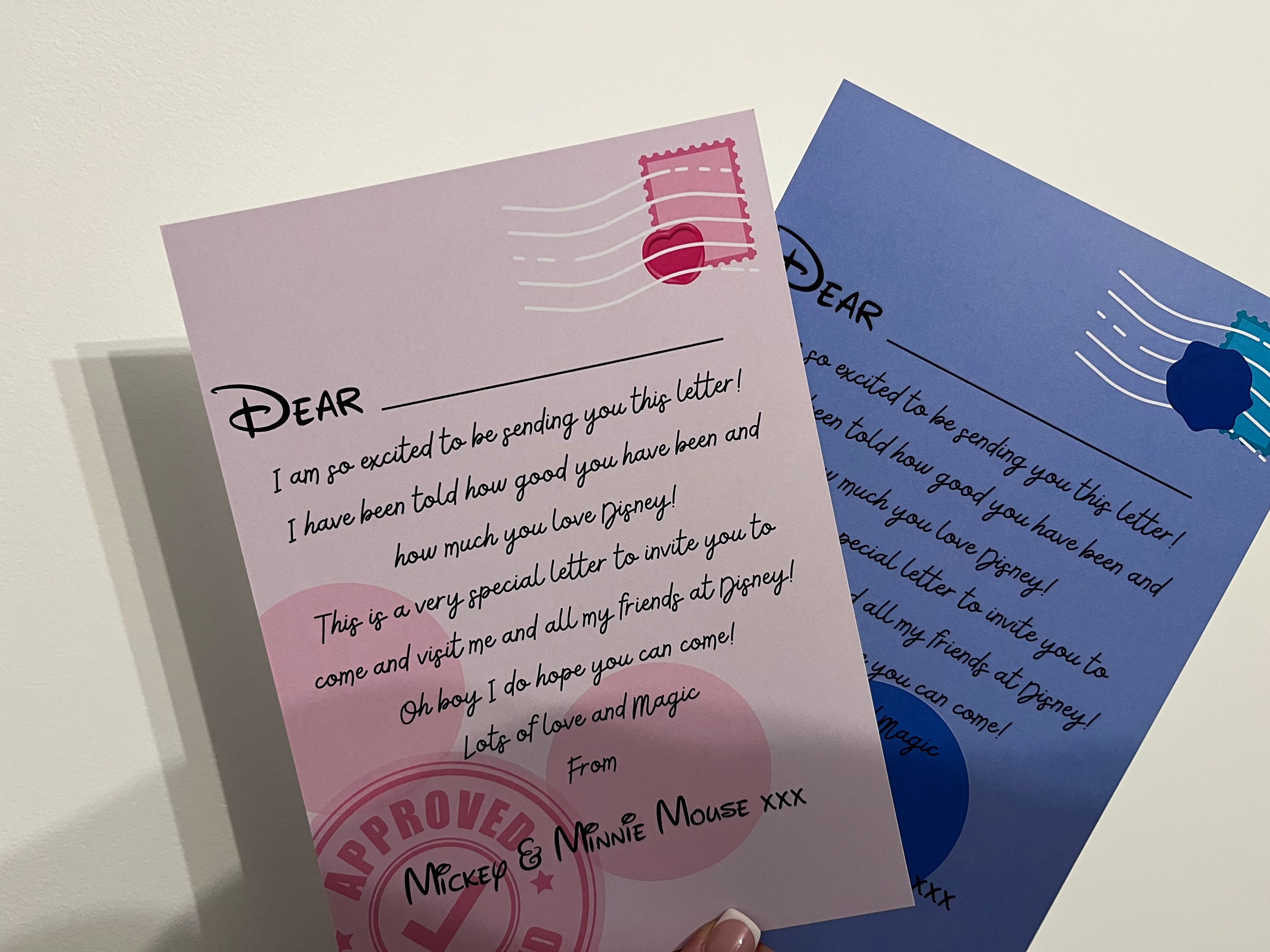 Disney Reveal Letter From Mickey - Etsy UK
