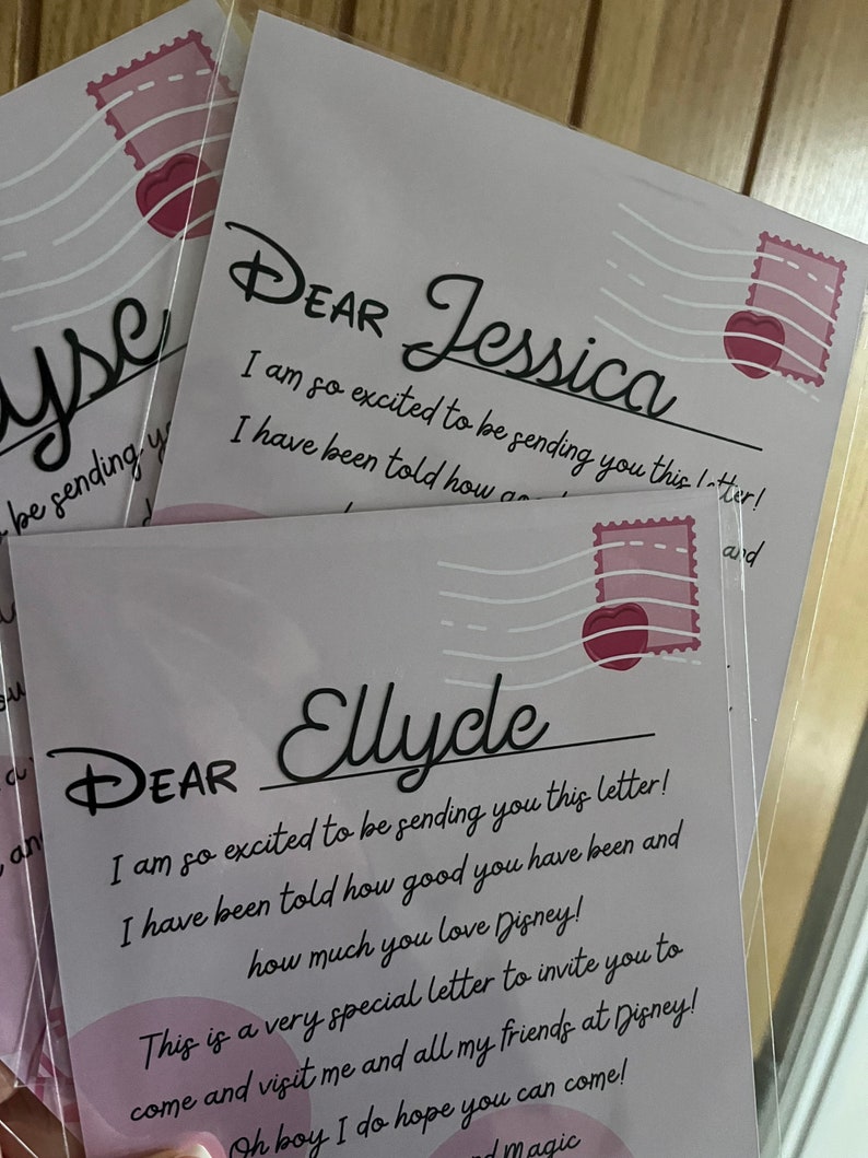 Disney Reveal Letter From Mickey - Etsy