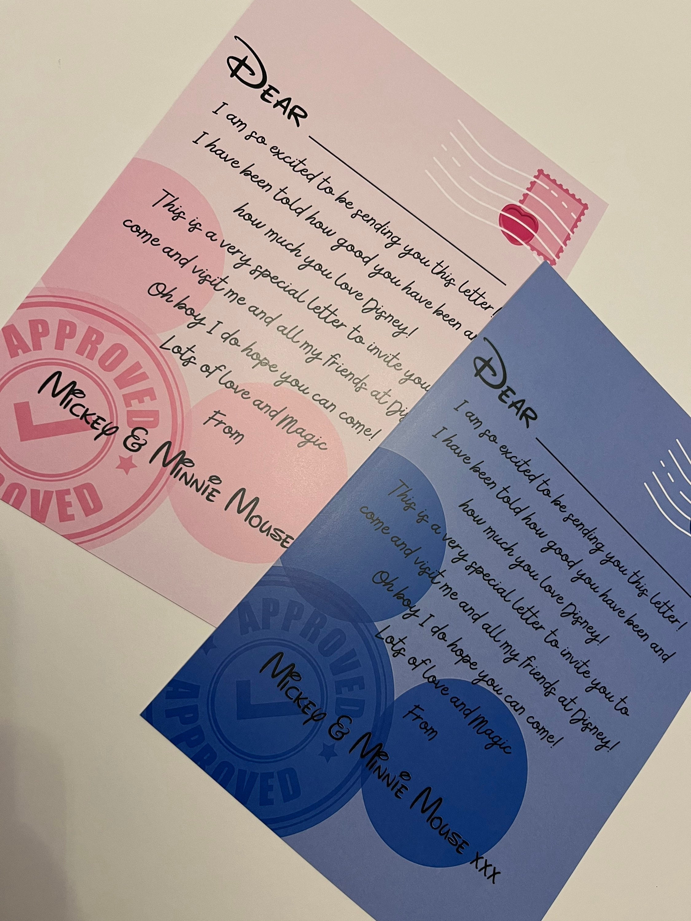 Disney Reveal Letter From Mickey - Etsy UK