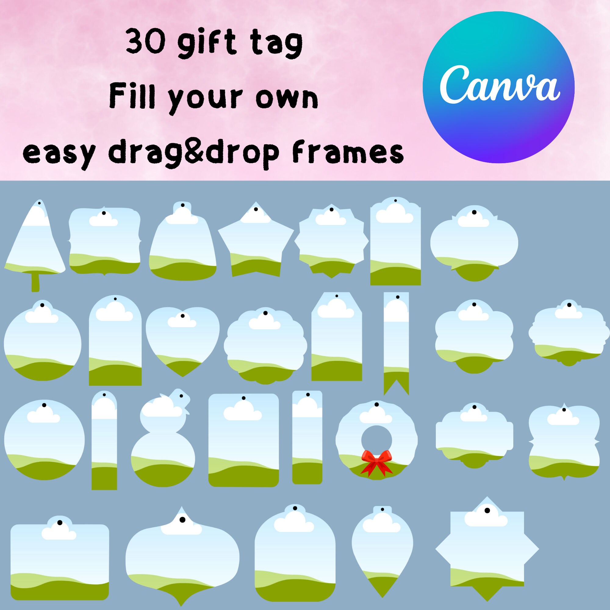 Design Your Own Tag on Canva.canva Frames Templates,price Tag Drag and ...