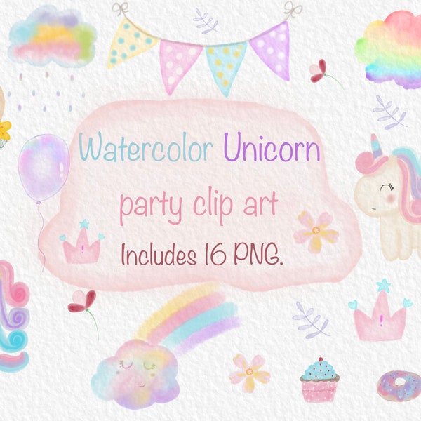 Unicorn Clip Art - Etsy