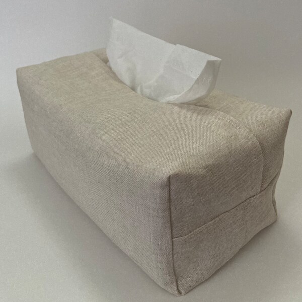 Linen Tissue Box Cover - Etsy