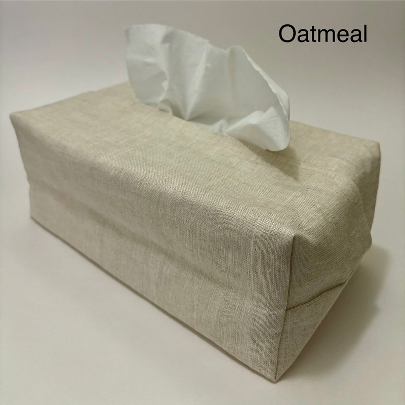Linen Tissue Box Cover - Etsy