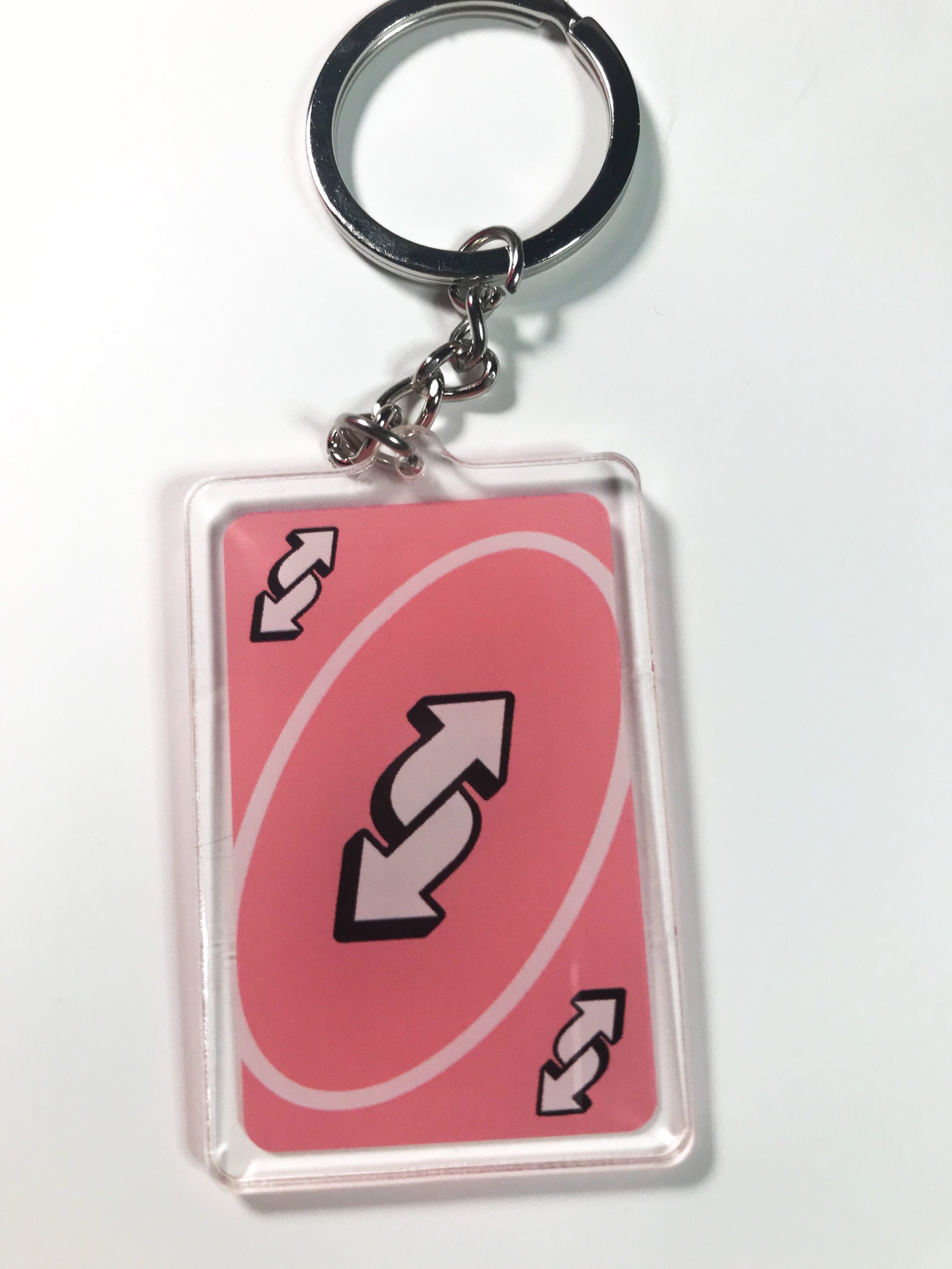Uno Reverse Card Keychain Acrylic Keychain 2 Double-sided | Etsy