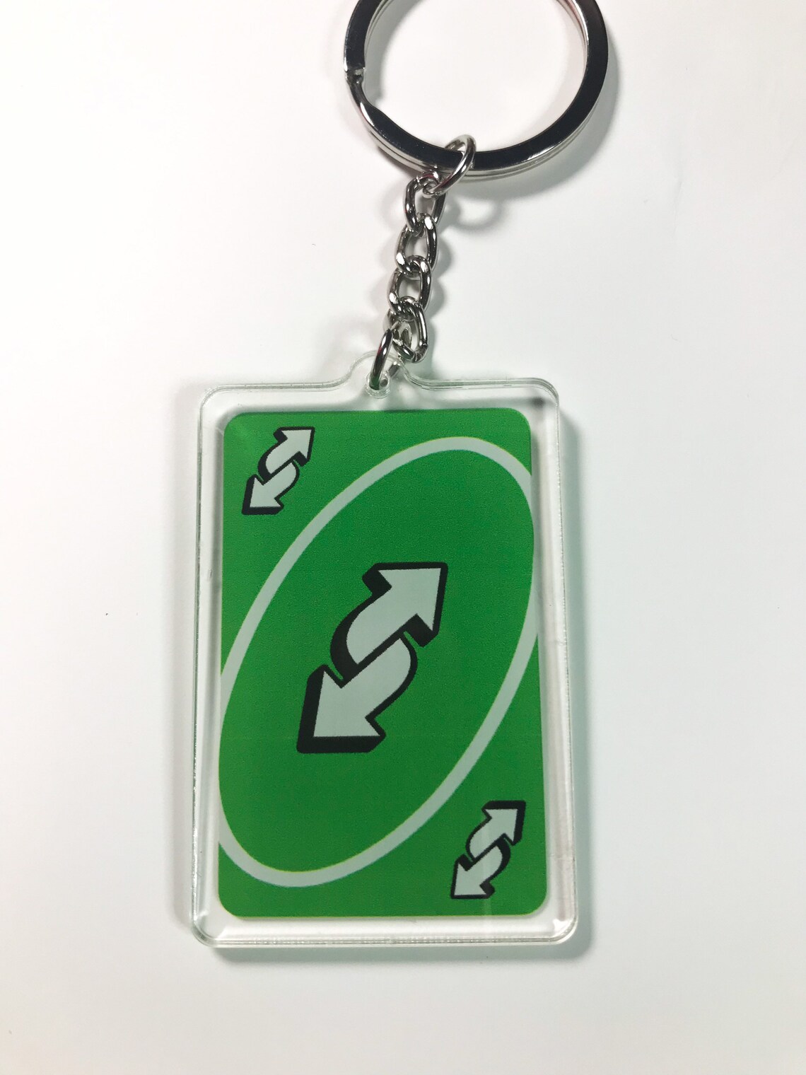 Uno Reverse Card Keychain Acrylic Keychain 2 Double-sided | Etsy