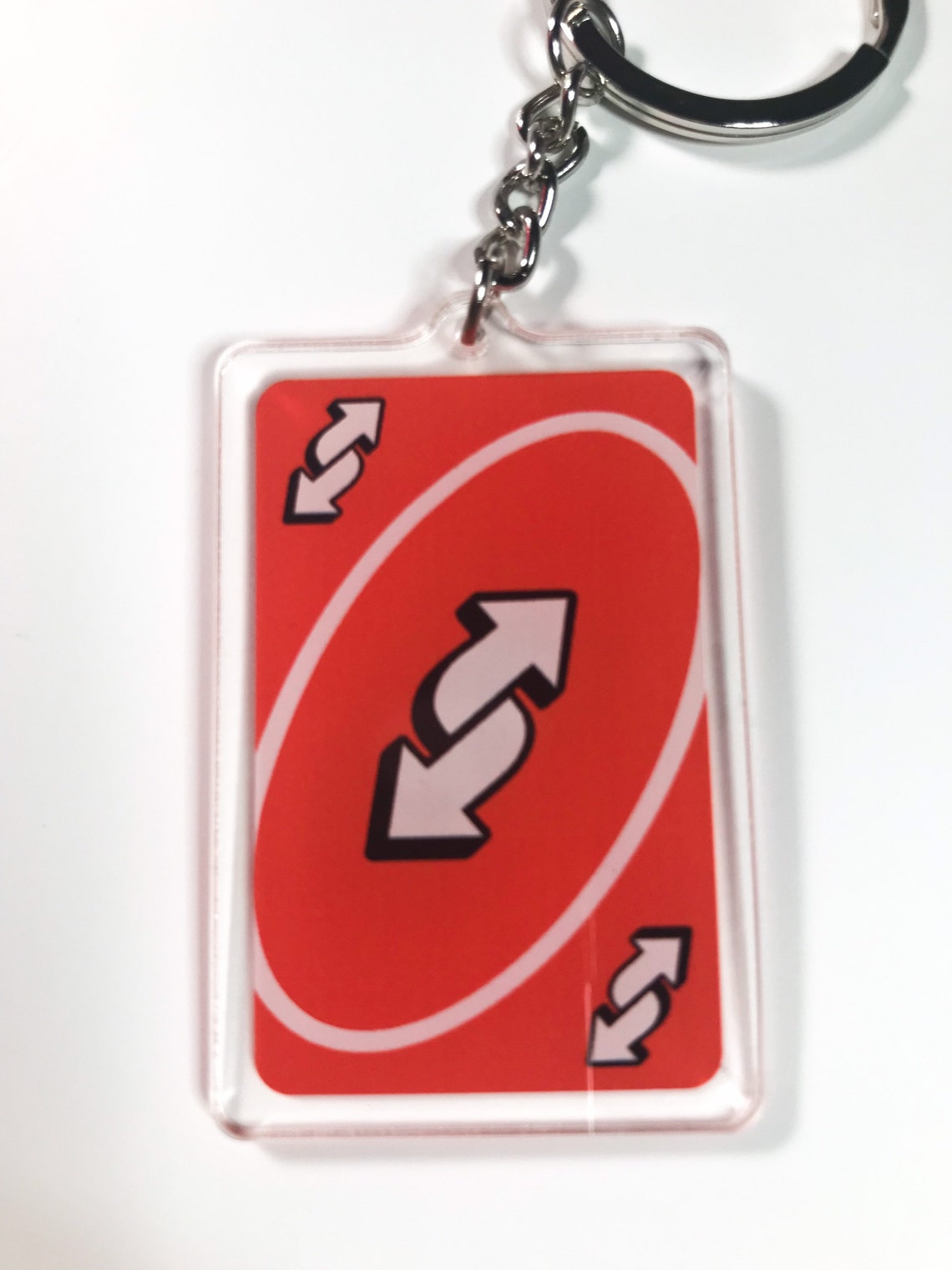 Uno Reverse Card Keychain Acrylic Keychain 2 Double-sided | Etsy