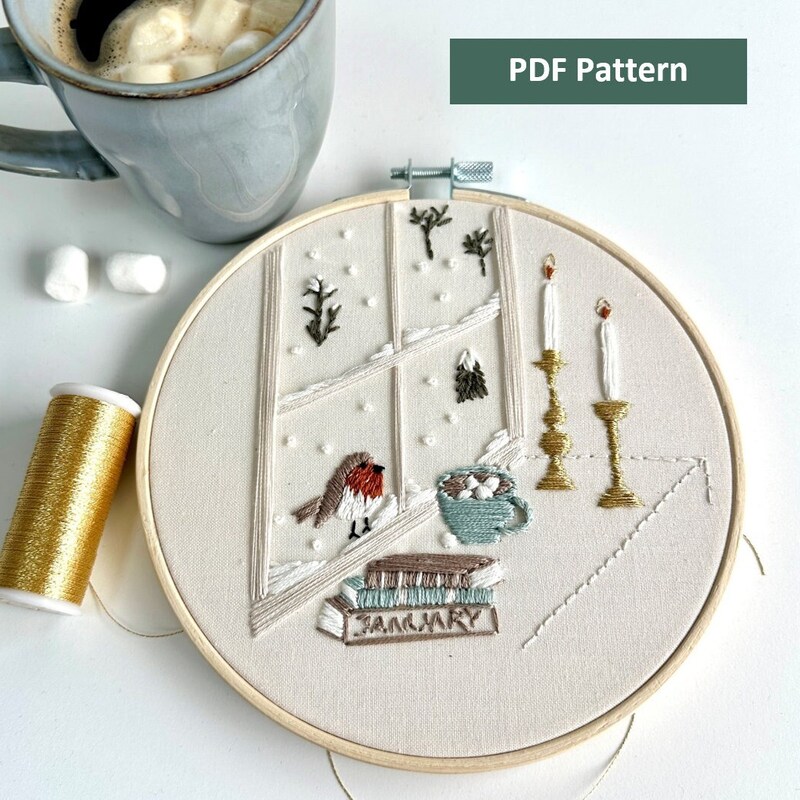 Winter Embroidery - Etsy