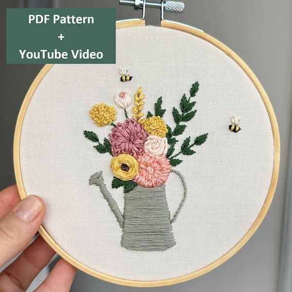 Youtube Embroidery Pattern - Etsy
