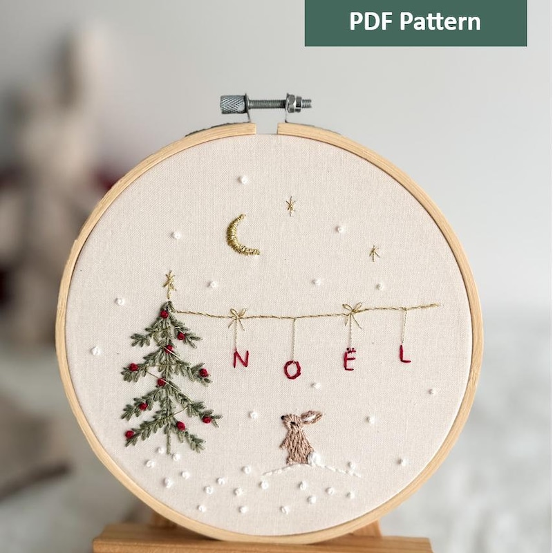 Christmas Embroidery Pattern - Etsy