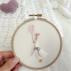 Party Goose Embroidery Pattern Beginner PDF Vintage Goose Embroidery ...