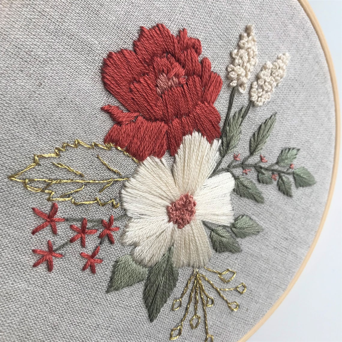 Flowers Hand Embroidery Pattern Floral Embroidery Pattern PDF - Etsy