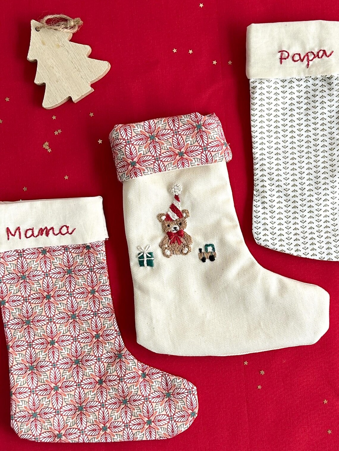 Christmas Embroidery Pattern Teddy Bear Beginner PDF Embroidery Design ...