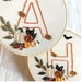 Autumn Monogram Letters Embroidery Pattern, Step by Step Embroidery ...