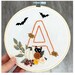 Autumn Monogram Letters Embroidery Pattern, Step by Step Embroidery ...