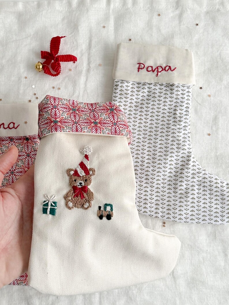 Christmas Embroidery Pattern Teddy Bear Beginner PDF Embroidery Design ...