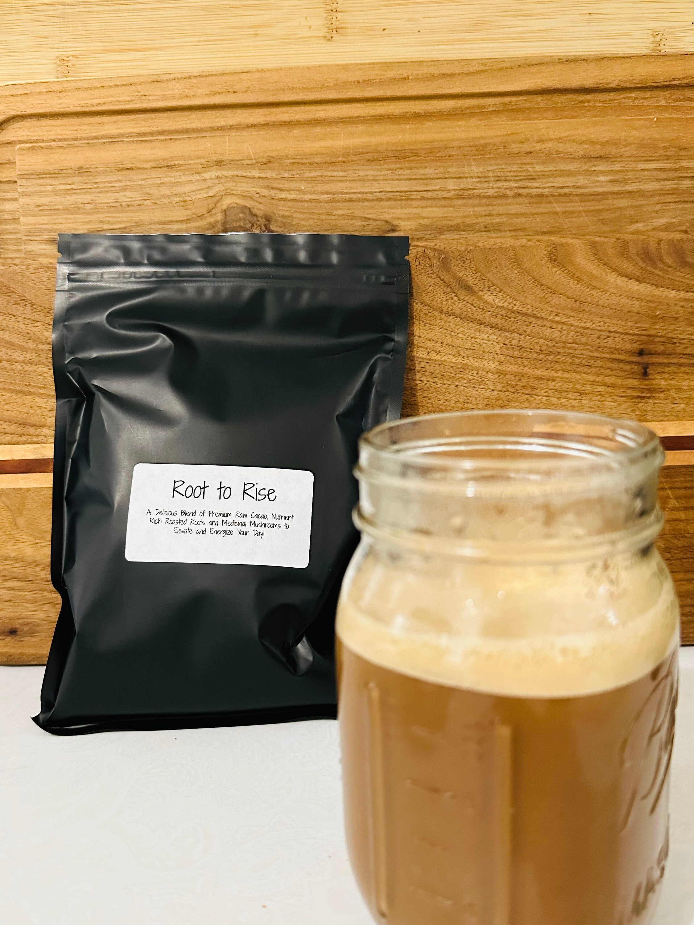 Root to Rise Cacao and Mushroom Coffee Replacement - Etsy