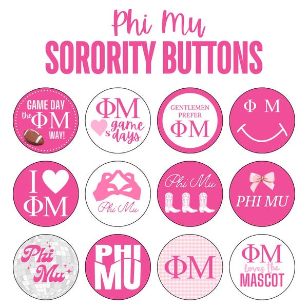 Sorority Buttons - Etsy