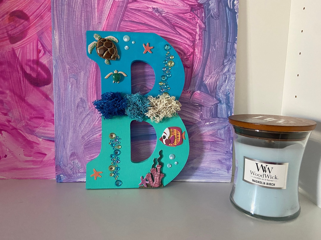 Ocean Theme Custom Letter - Etsy