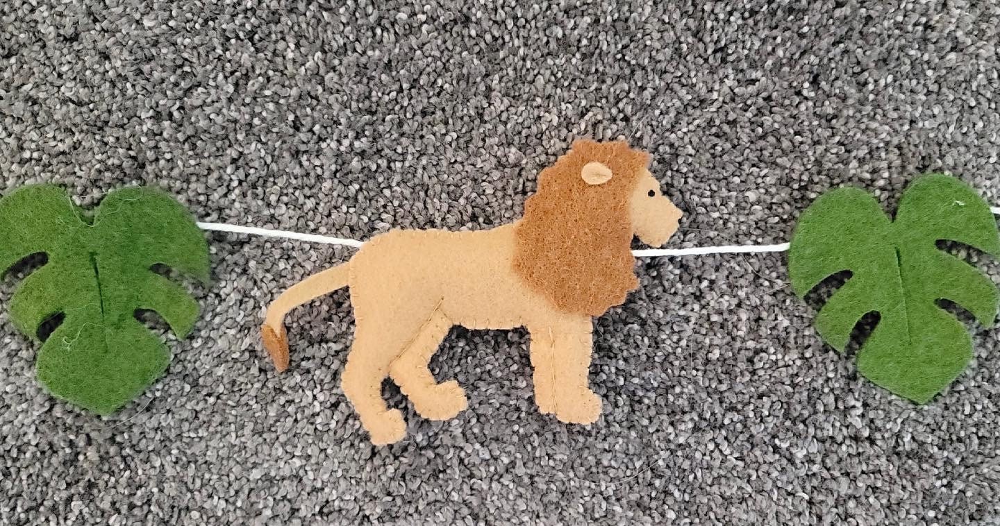 Felt Jungle Animal Garland - Etsy