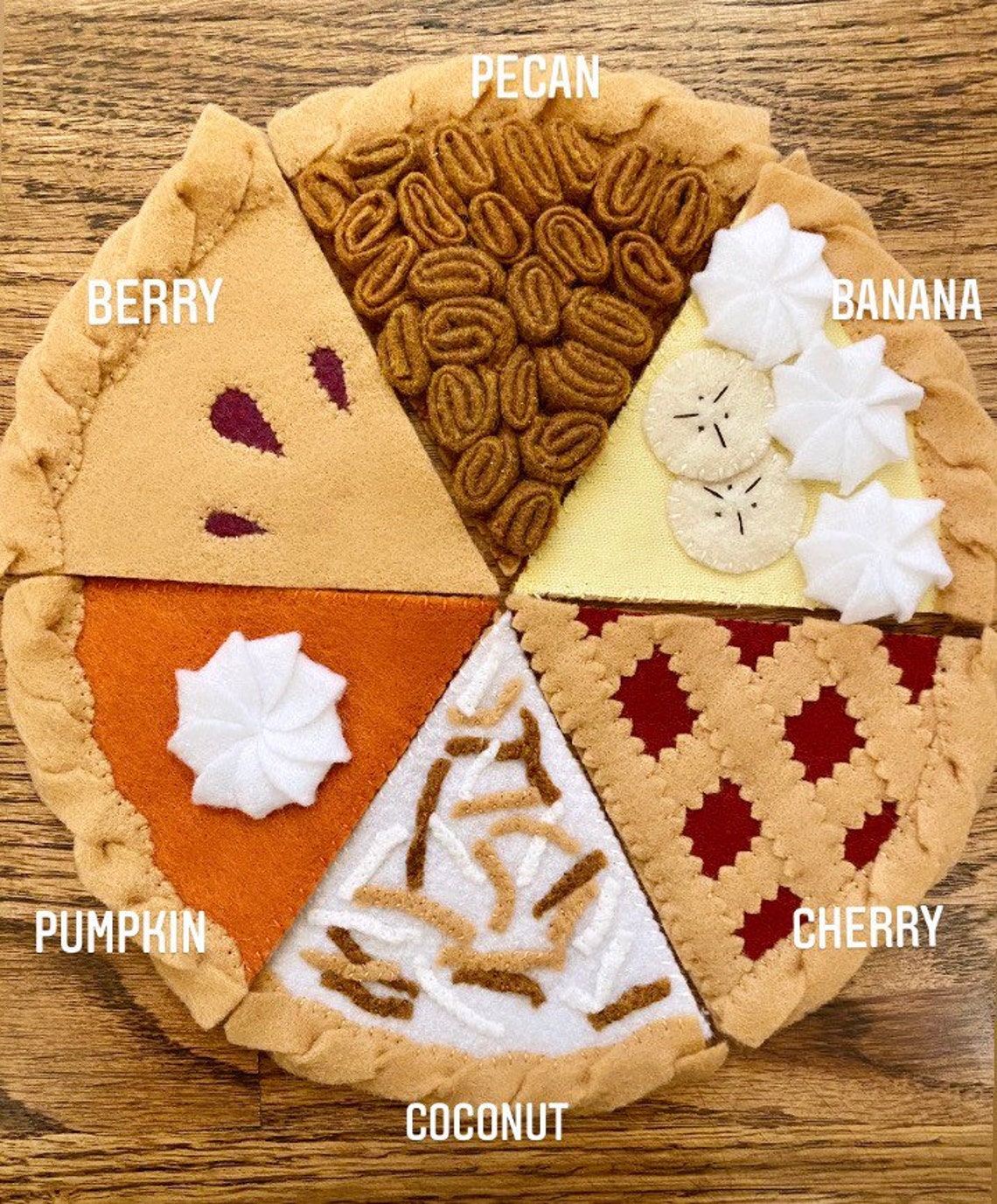 Felt Pie Garland | Etsy