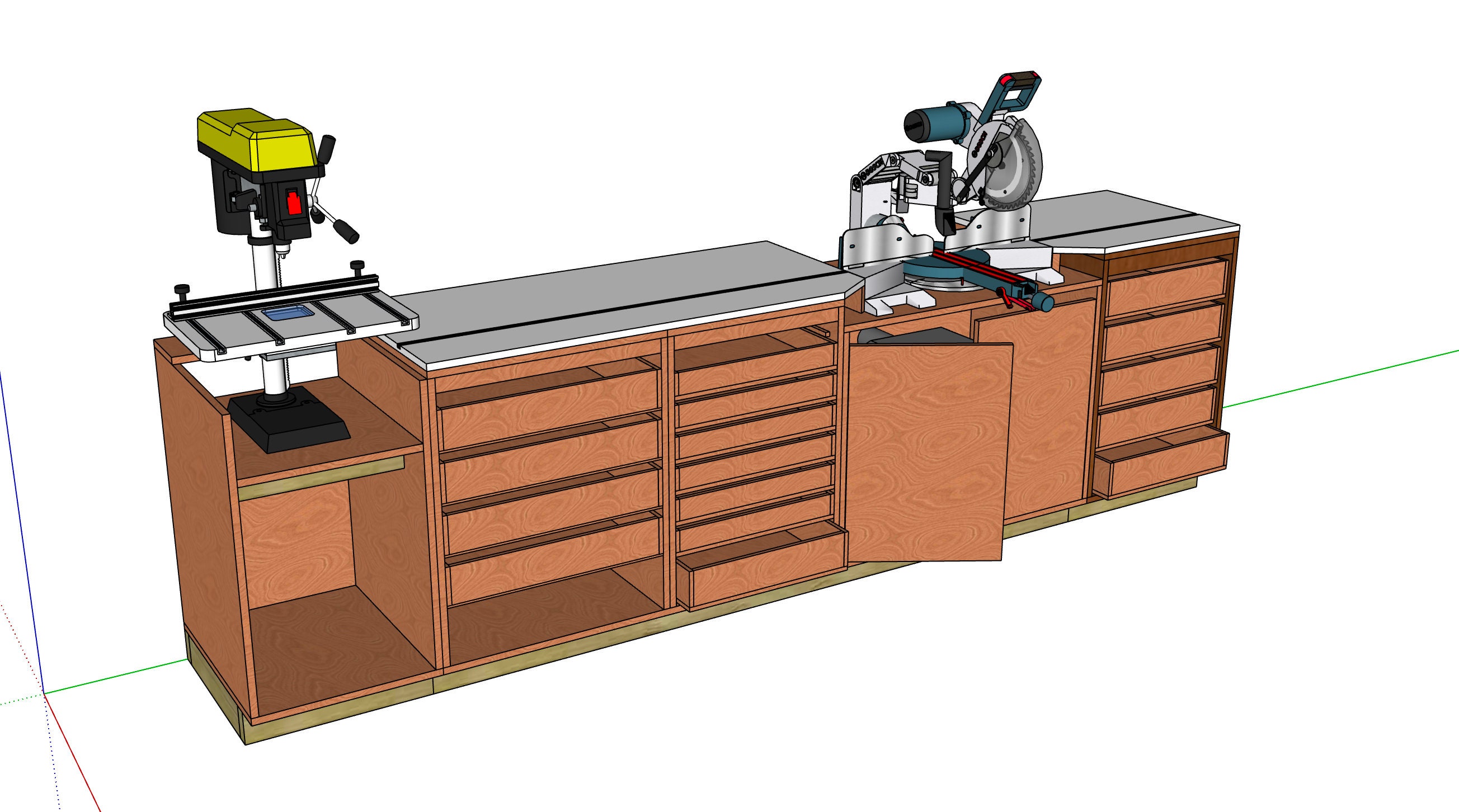 Miter Station Sketchup File - Etsy